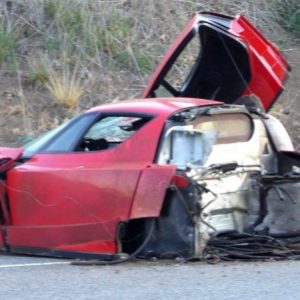 Wrecked Ferrari Enzo from Malibu crash in 2006, rebuilt and sold at ...