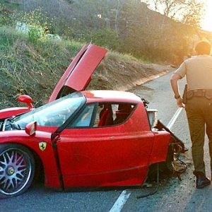 Wrecked Ferrari Enzo from Malibu crash in 2006, rebuilt and sold at ...